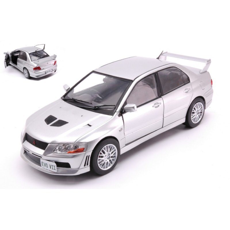 Mitsubishi Lancer Evolution VII, silver, RHD, 2001-Auto model shop ...