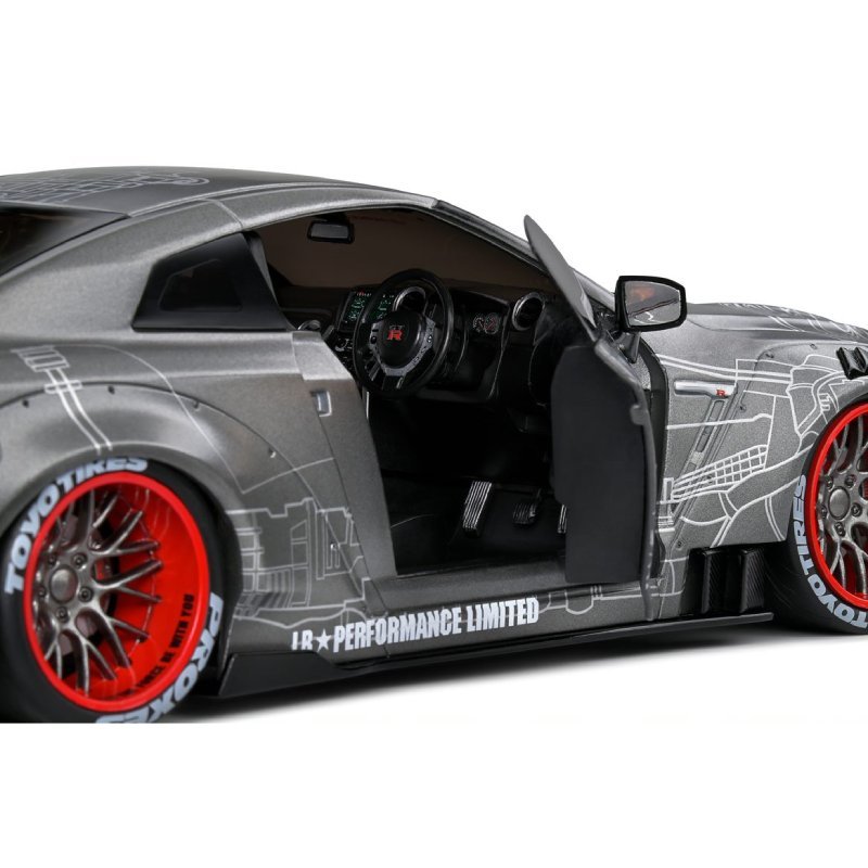 NISSAN GT-R (R35) W/ LIBERTY WALK BODY KIT 2.0 BLACK 2020-Auto model ...