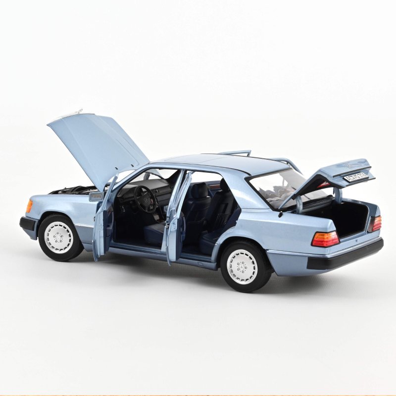 MERCEDES BENZ 230E W124 1990 Light Blue metallic-Auto model shop ...
