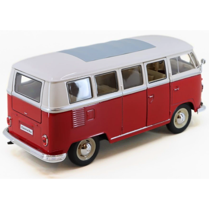 VW T1 Bus Red/White 1963-Auto model shop - Automodel shop