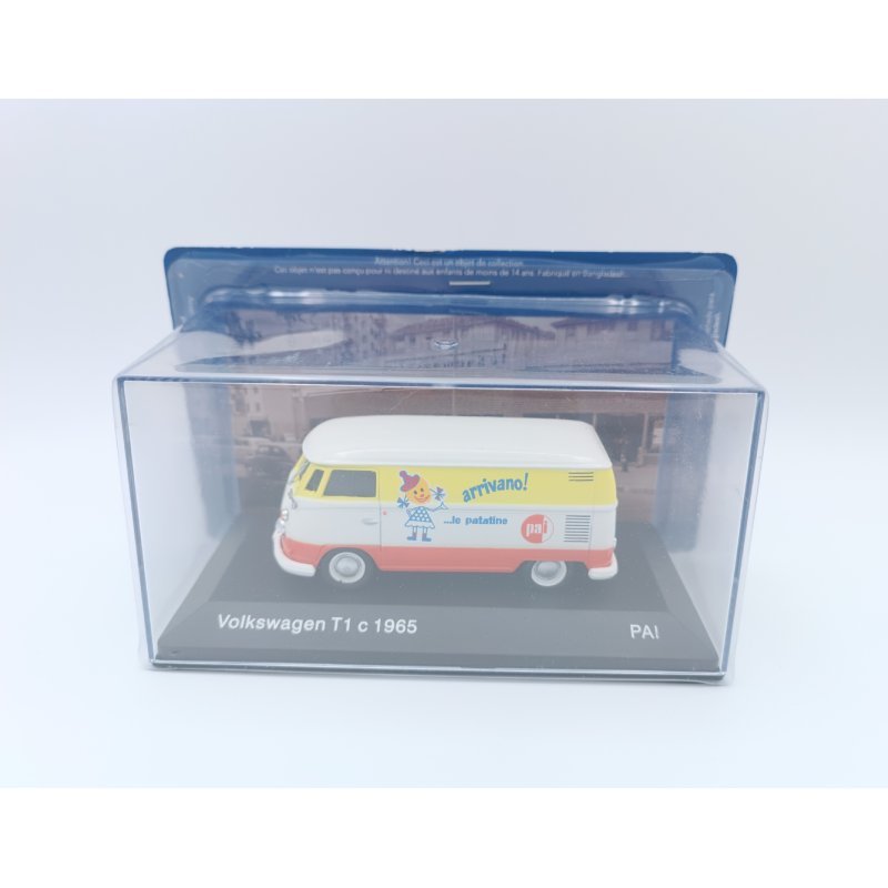 Volkswagen T1c bus, white/orange/yellow-Auto model shop - Automodel shop